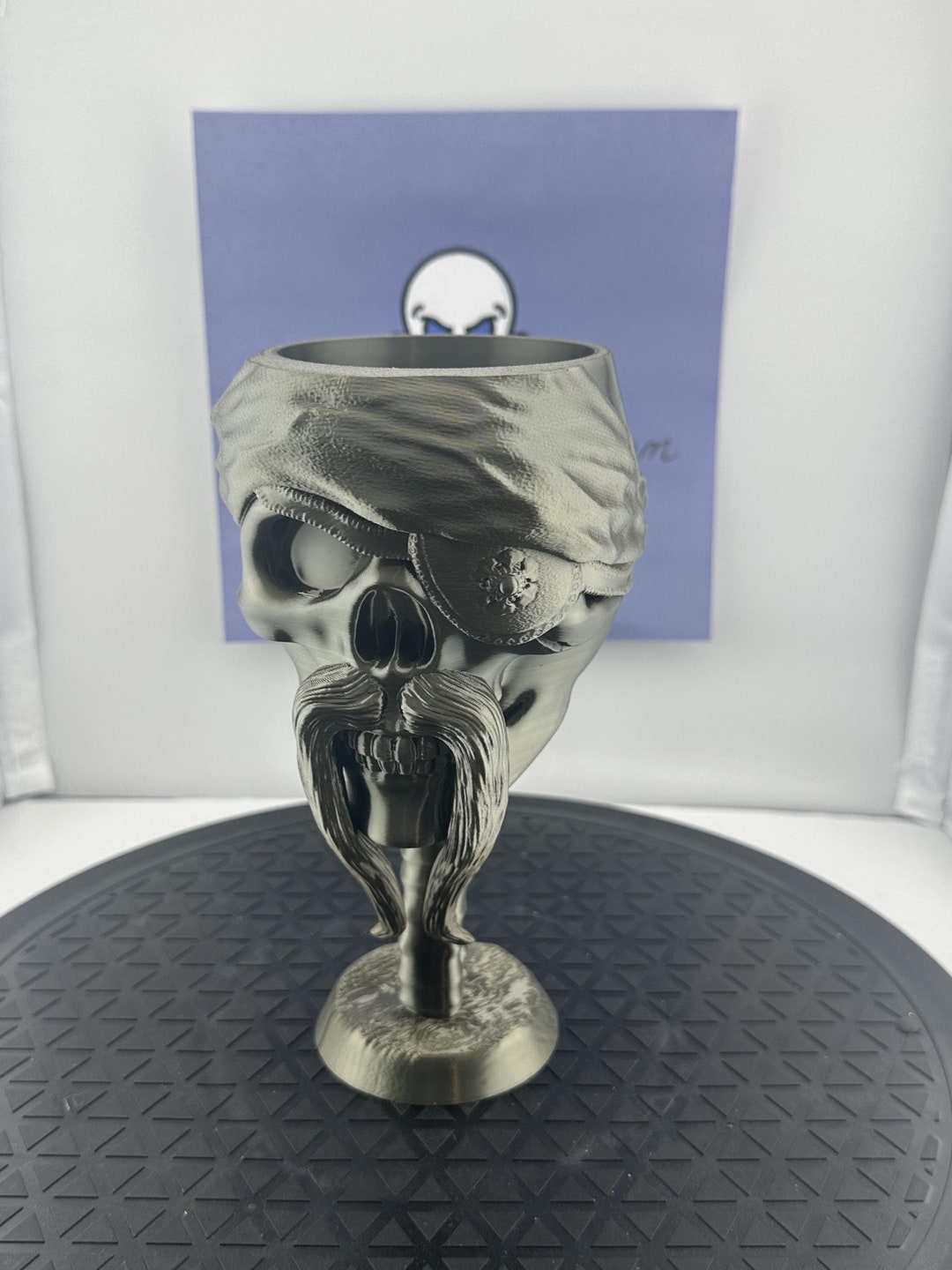 Pirate Skull Chalice | Gothic Drinkware, Unique Wine Goblet, Halloween ...