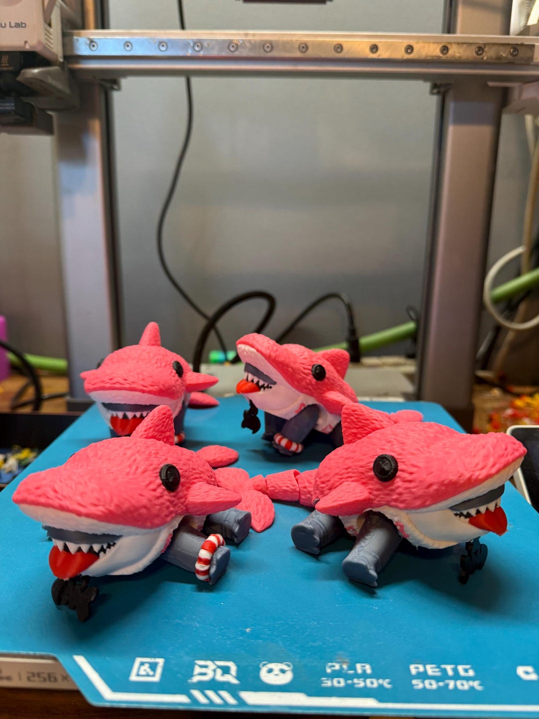 Pink Jeff the Land Shark Dolphin Skin Fully Articulating Figure - Etsy