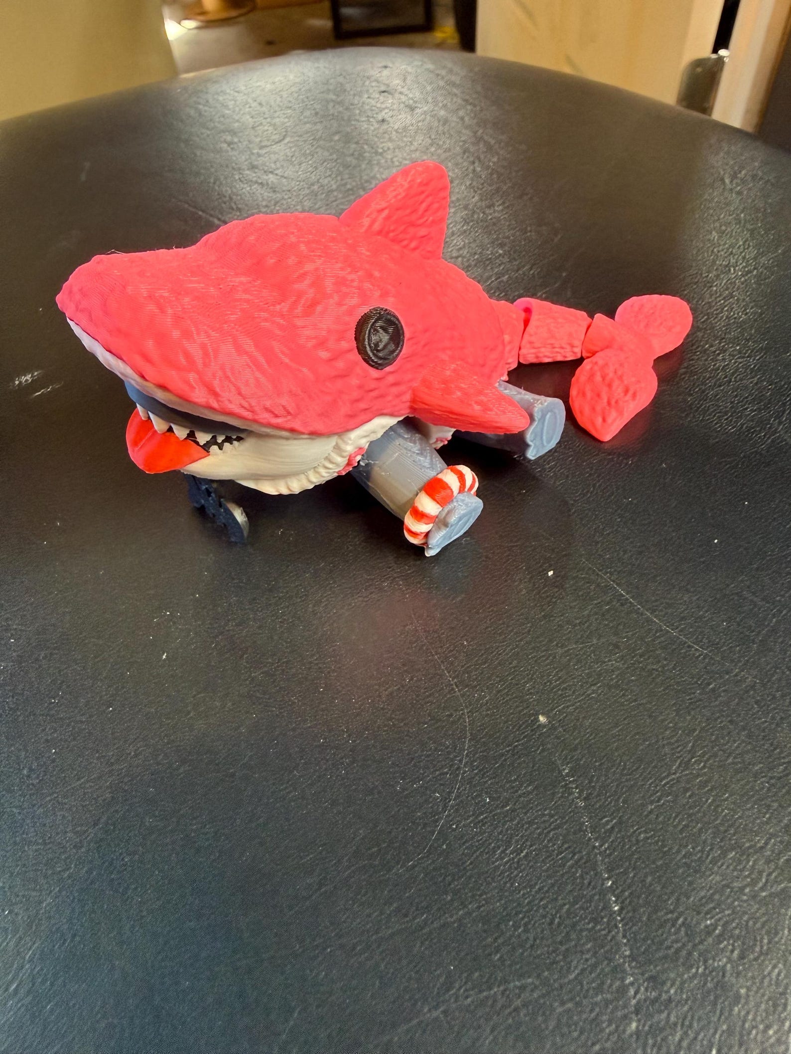 Pink Jeff the Land Shark Dolphin Skin Fully Articulating Figure - Etsy
