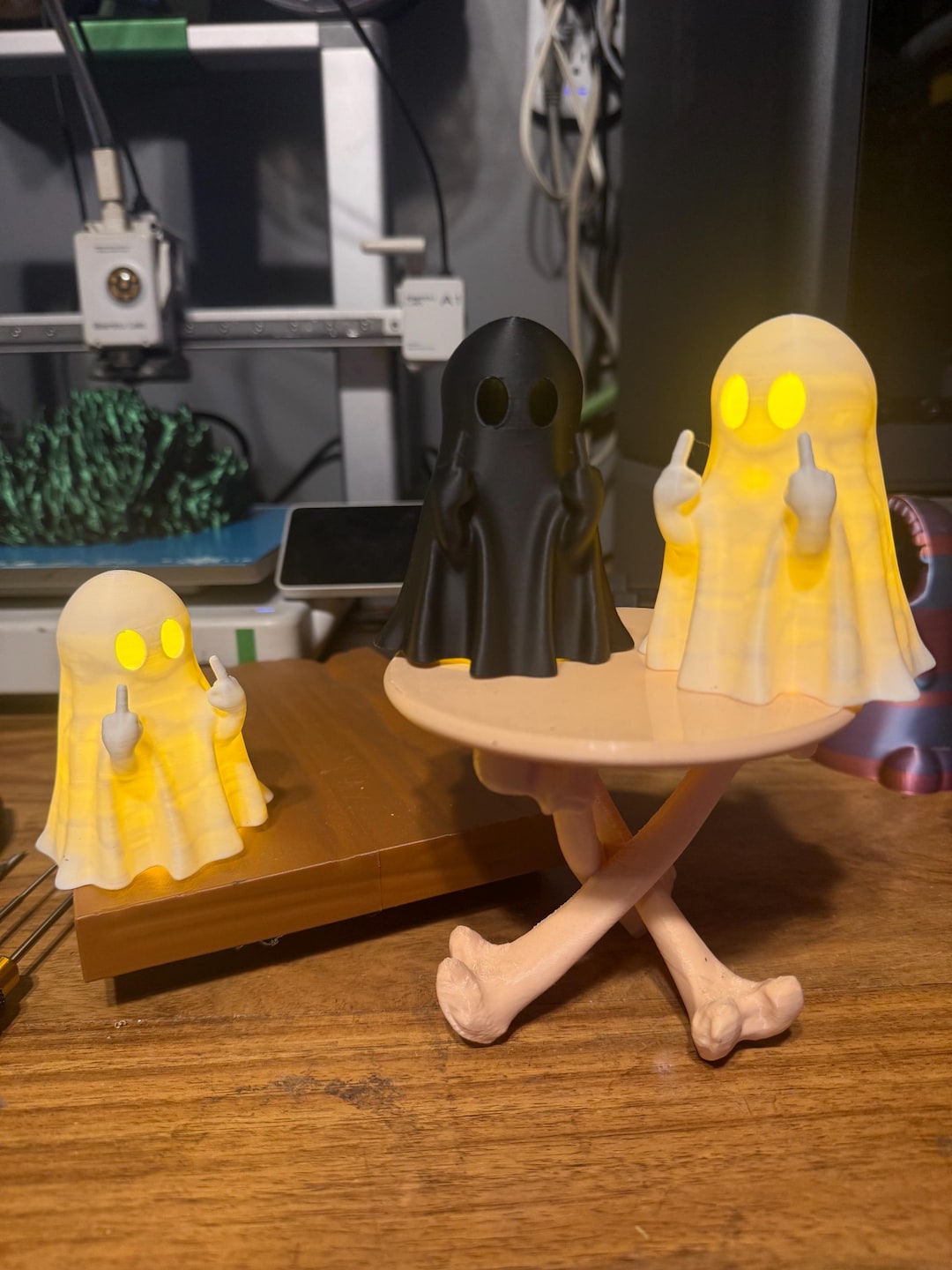 Ghost Tea Light Candle Holder Set | Spooky Halloween Decor | Cute Sassy ...