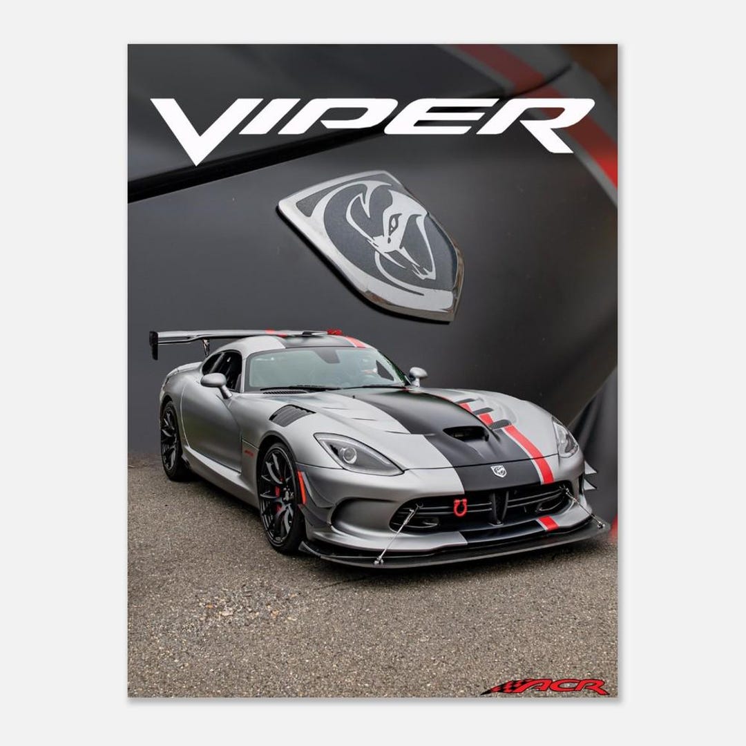 Dodge Viper ACR Poster High-quality Semi-glossy Paper - Etsy