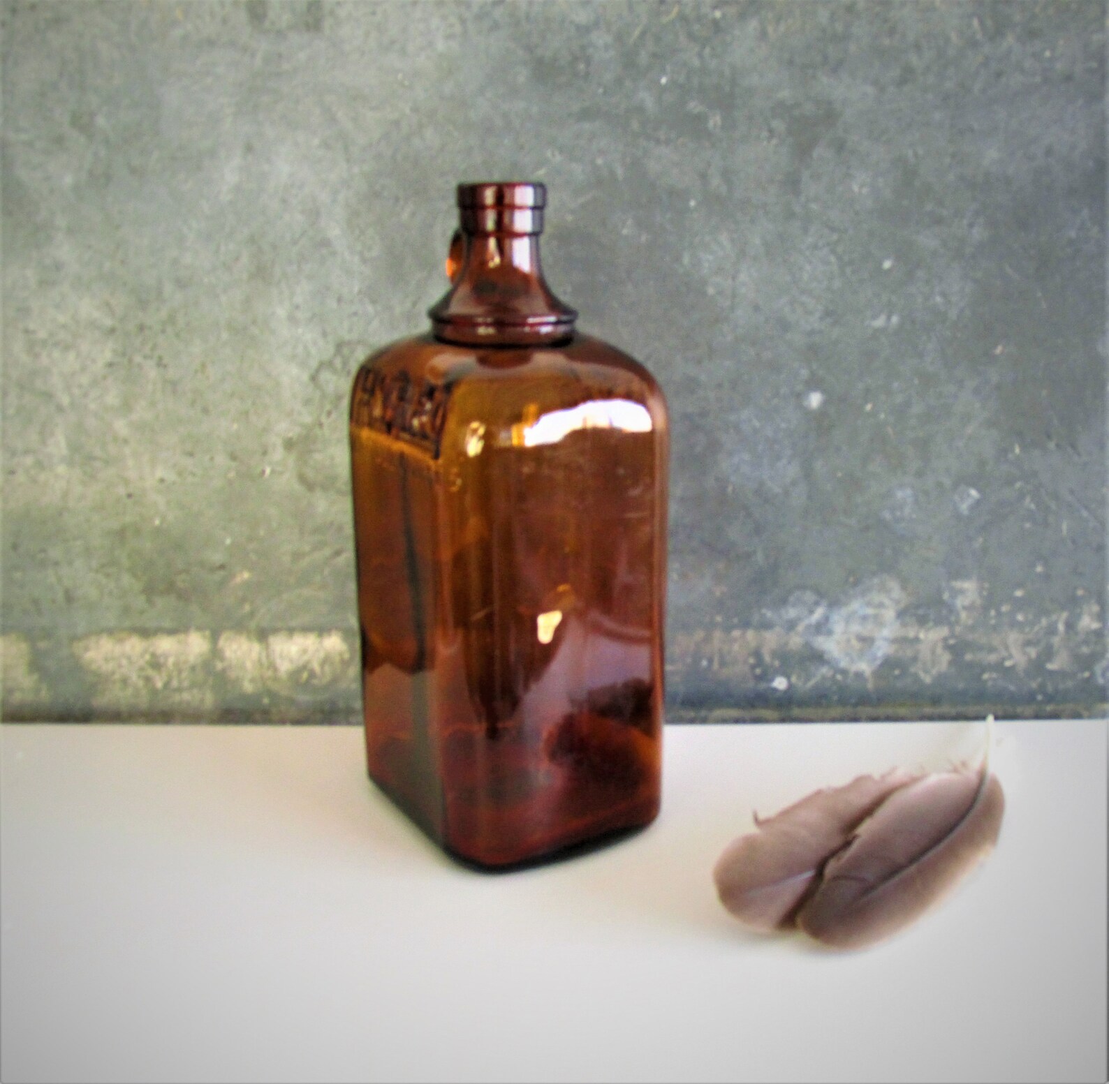 Antique Amber Bottle Hy-pro Bleach Bottle 1930's - Etsy