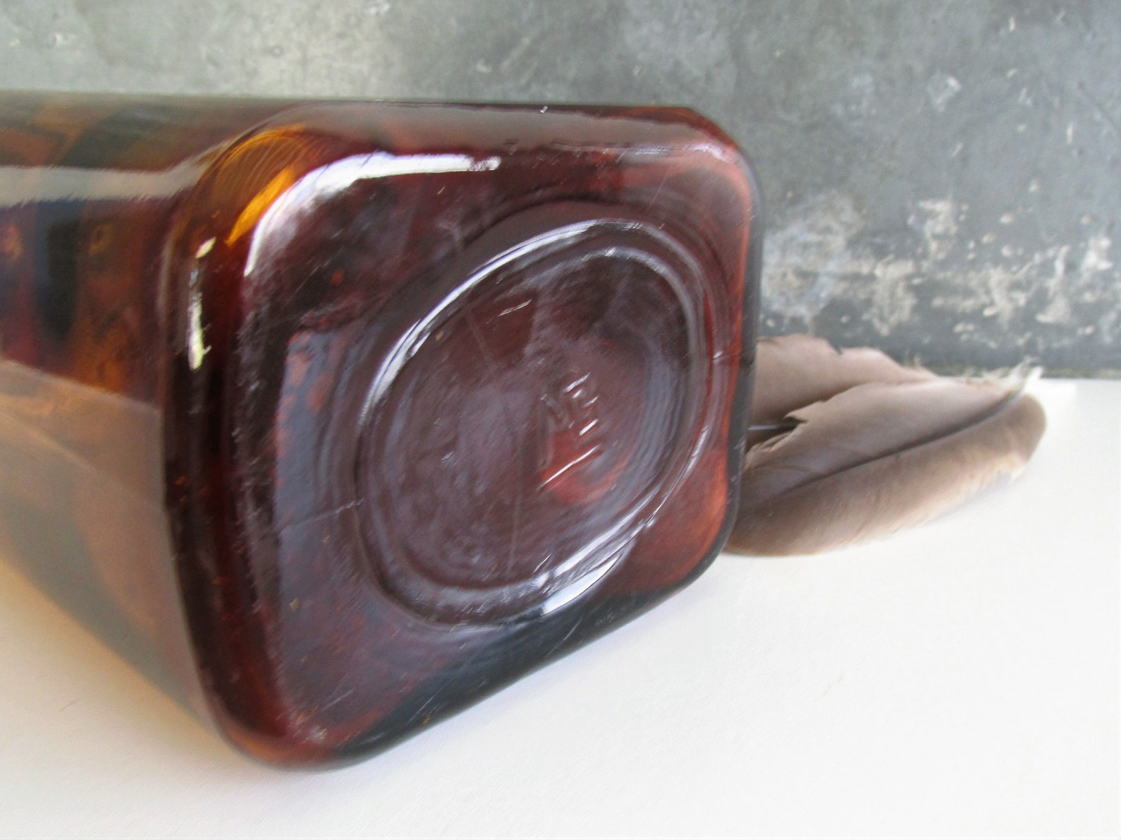 Antique Amber Bottle Hy-pro Bleach Bottle 1930's - Etsy