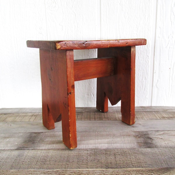 Small Antique Stool - Etsy