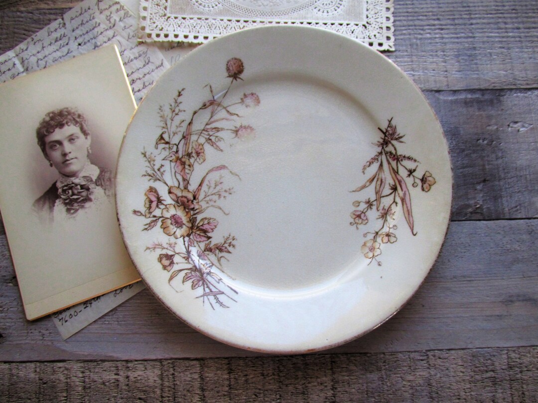Antique Collectible Luncheon Side Plate Wall Decor Plate Hanging Mercer ...