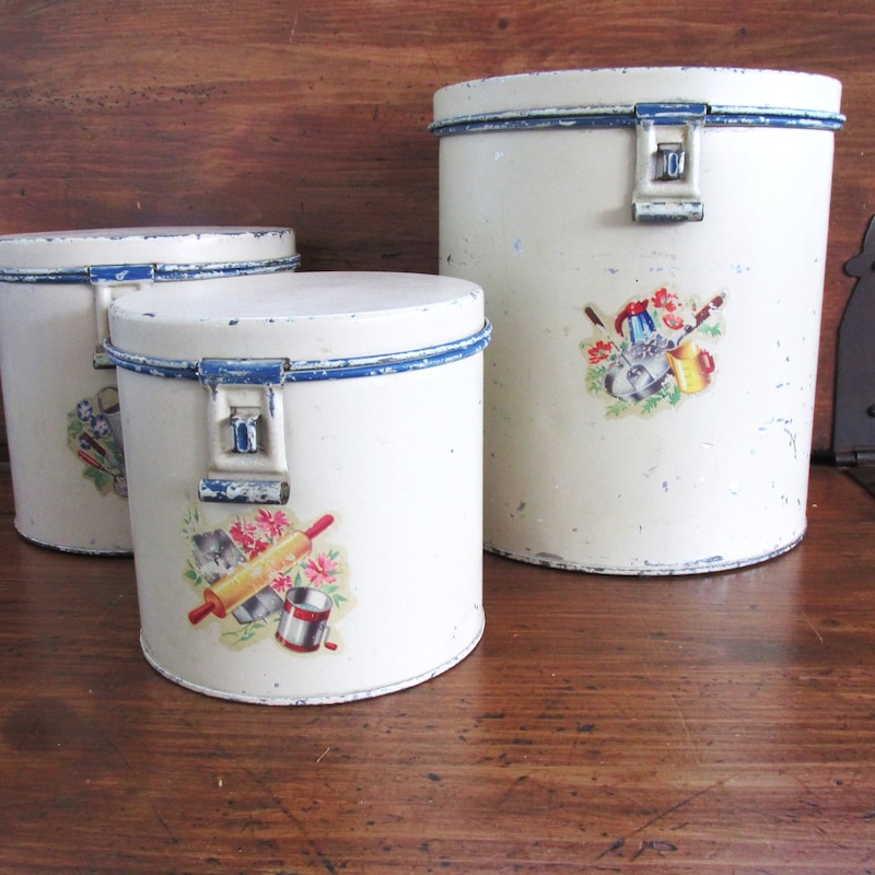 Retro Canister Set - Etsy