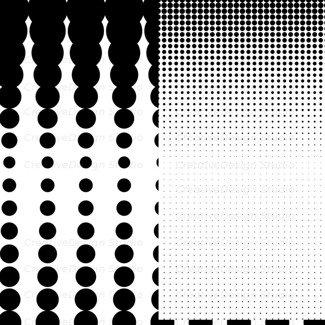 18 Halftone Backgrounds Digital Paper, Backdrop Texture, Retro Art ...