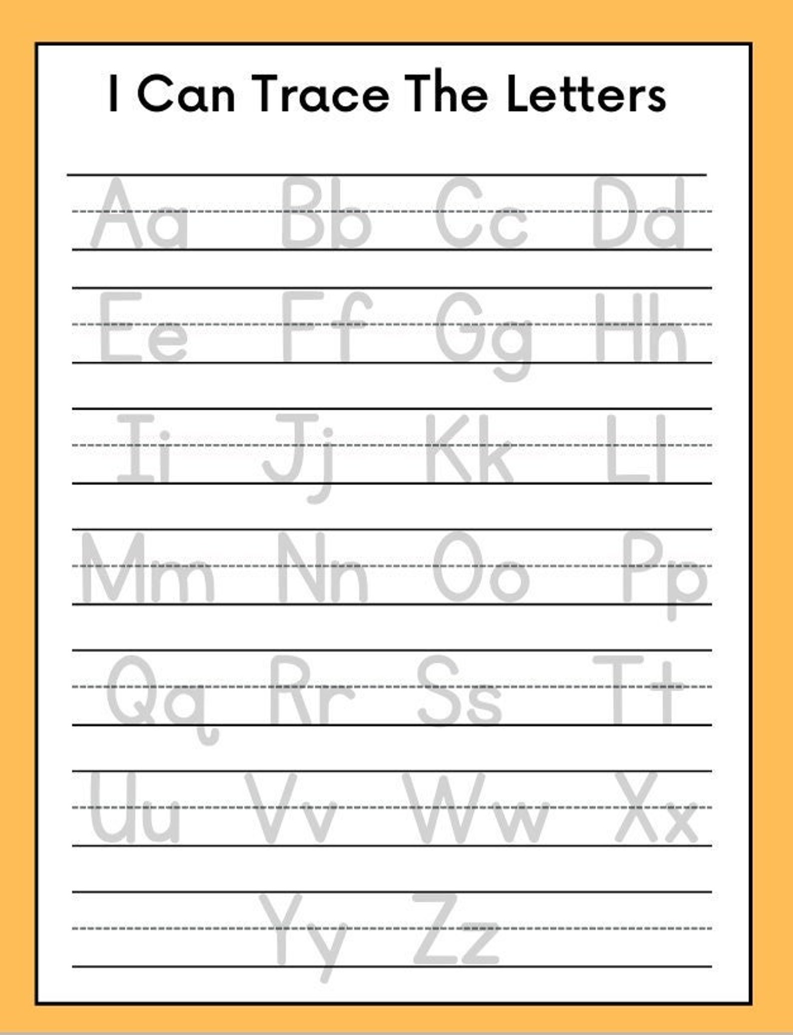 Printable Kids Activity - TRACING BUNDLE 1 - Etsy