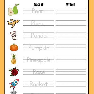 Printable Kids Activity - TRACING BUNDLE 1 - Etsy