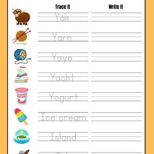 Printable Kids Activity - TRACING BUNDLE 1 - Etsy