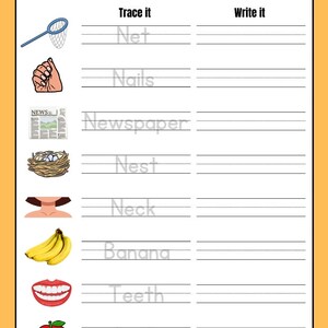Printable Kids Activity - TRACING BUNDLE 1 - Etsy