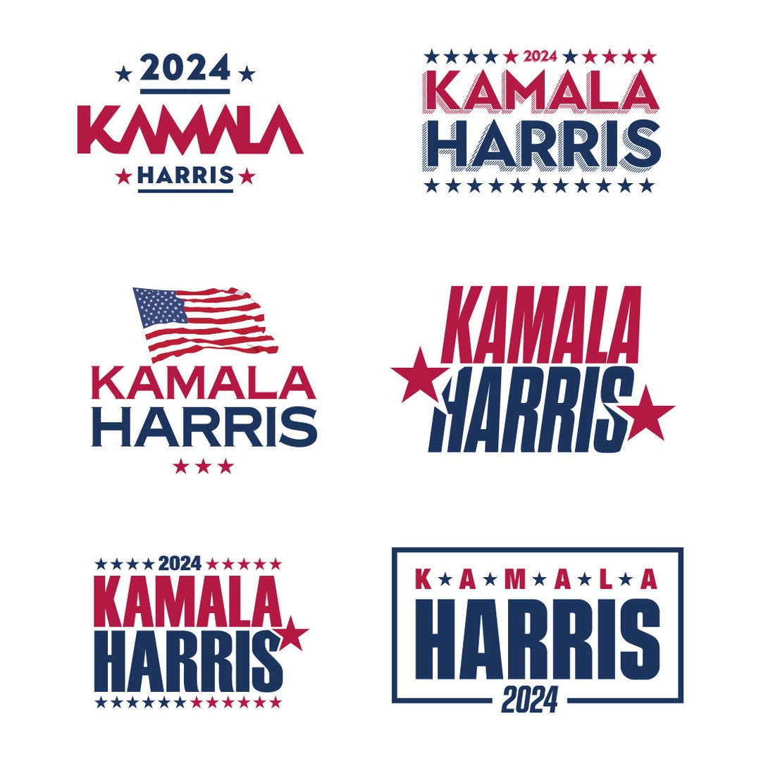 Kamala Harris Typography, Kamala Harris Logo, Kamala Harris Icon ...