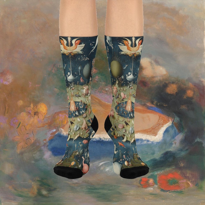 DARK FANTASY Hieronymus Bosch Medieval SOCKS, Unisex Gothic Style and ...