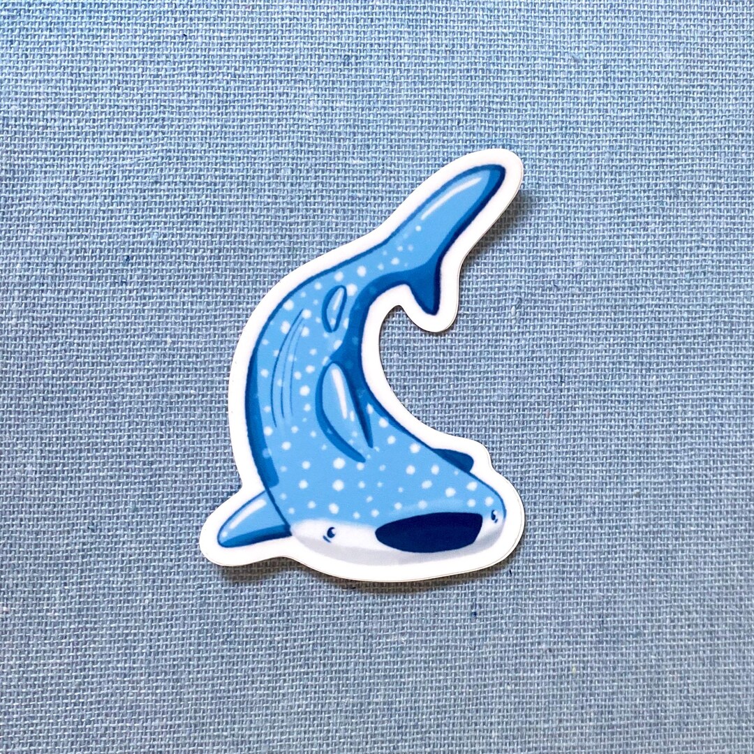 Cute Whale Shark Stickers | Cute Sea Life Vinyl Stickers, 3x3 Size ...