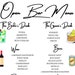 Open Bar Menu Template - Etsy