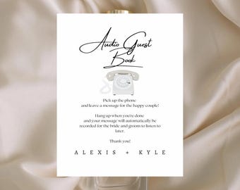 Audio Guest Book Template | Editable Audio Guest Book Template ...
