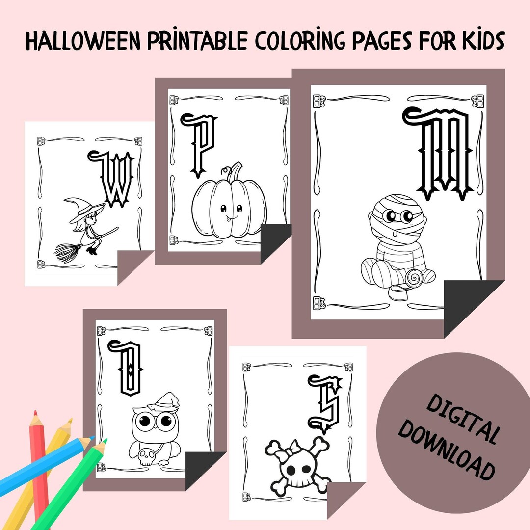 Halloween Coloring Pages for Kids, Coloring Books,coloring Pages,10 ...