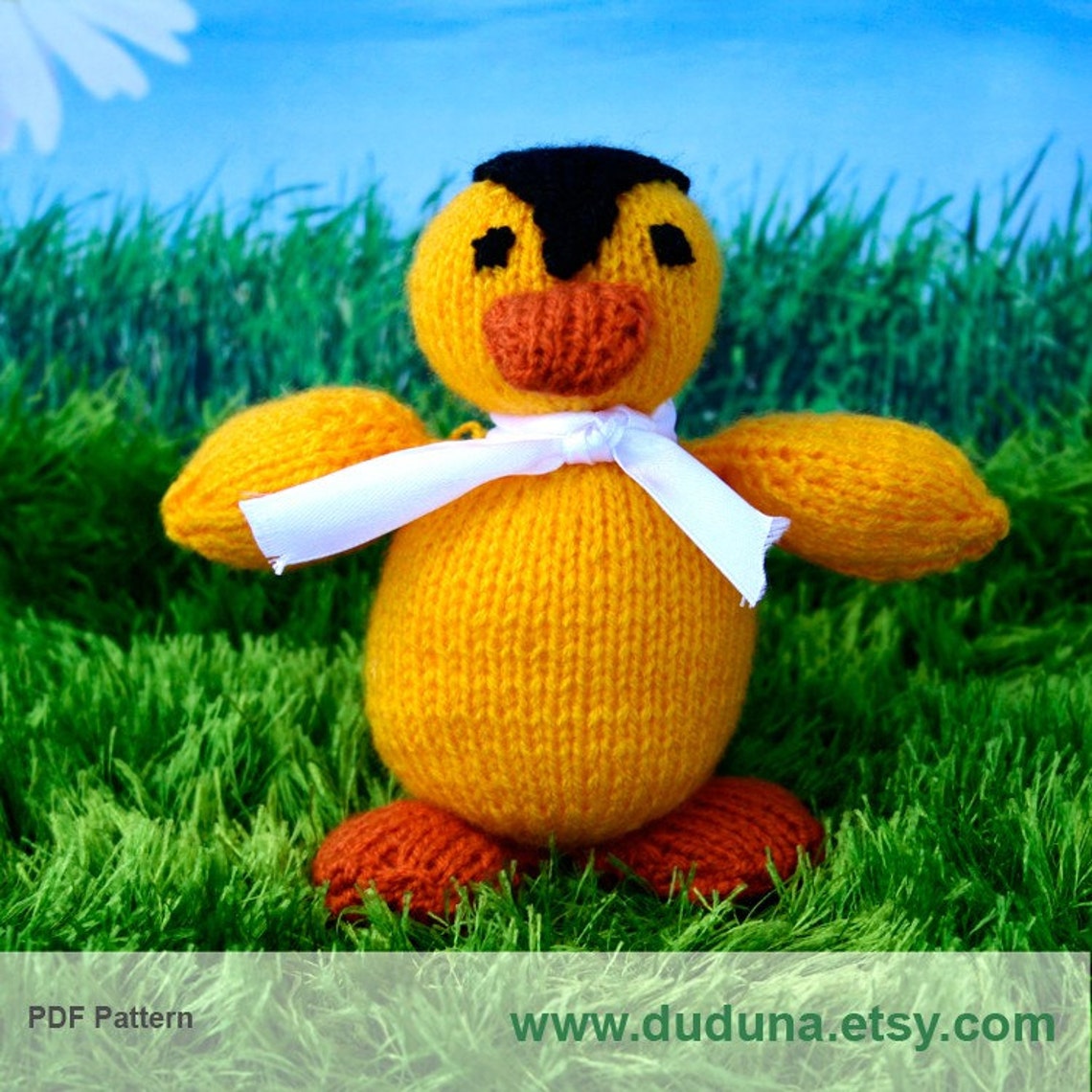 Cute Duck - Knitting Pattern PDF - Etsy