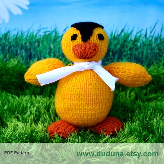 Cute Duck Knitting Pattern PDF | Etsy