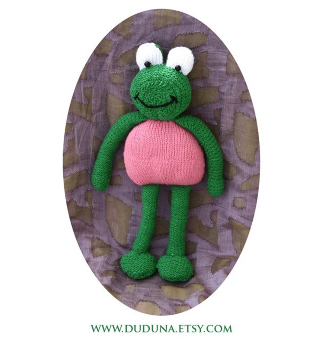 Frog Knitted Toy Pdf Pattern - Etsy