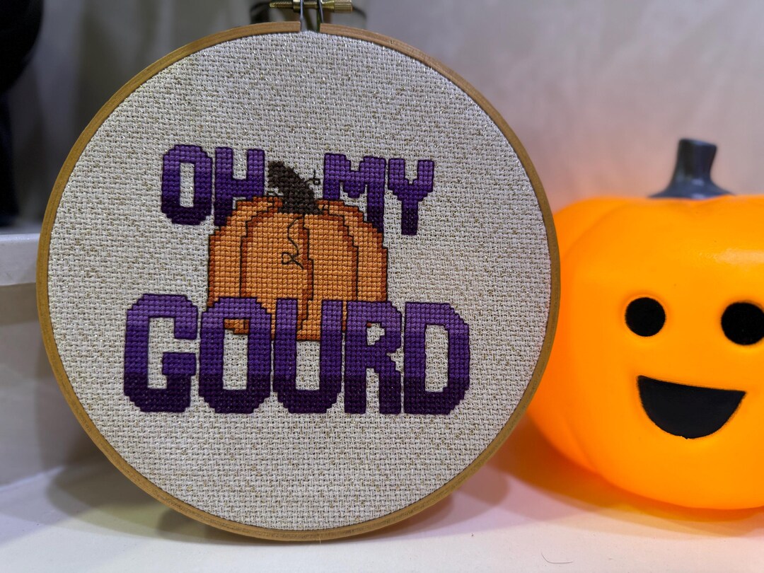 Oh My Gourd PDF Cross Stitch Pattern - Etsy