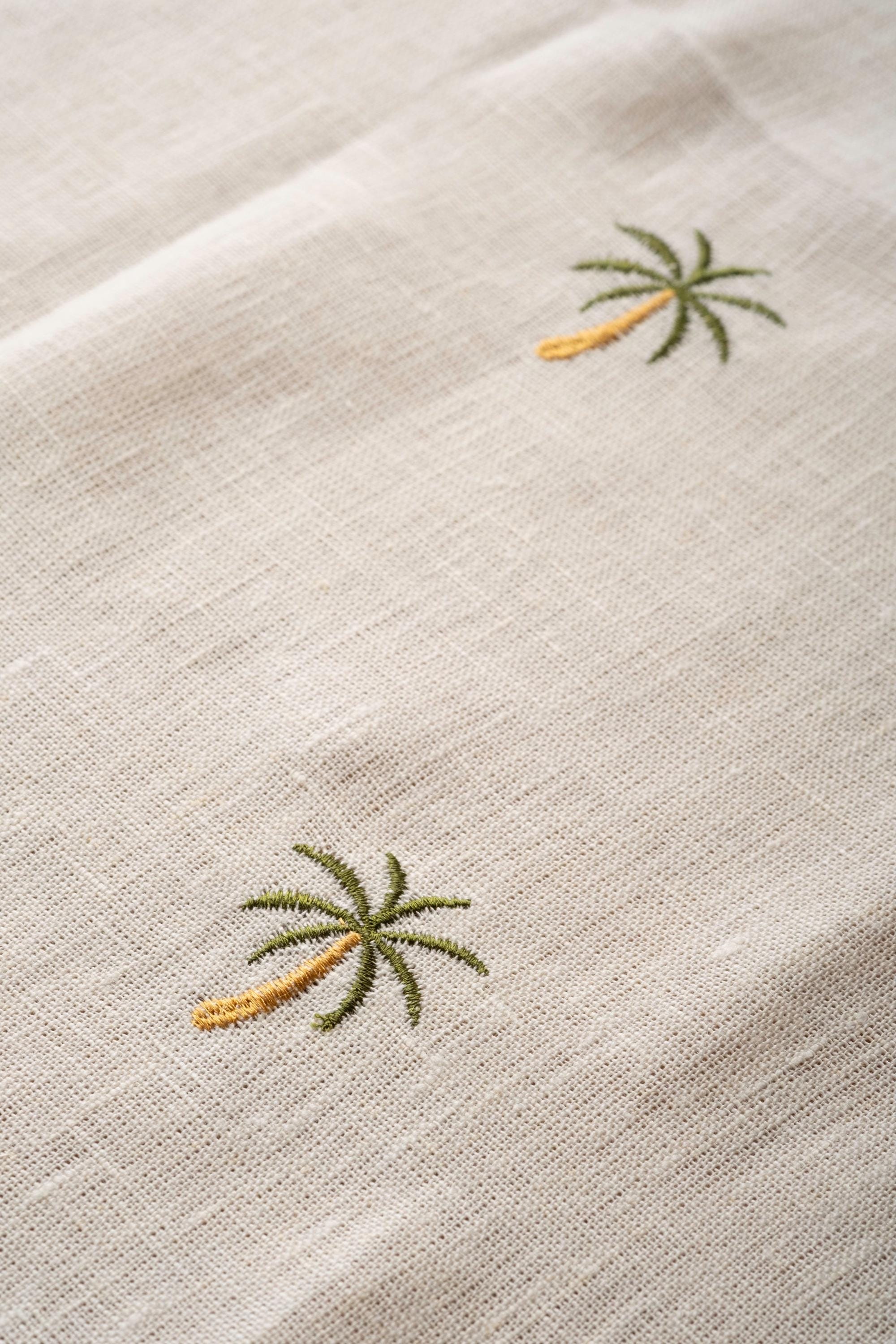Palm Trees Linen Runner - Etsy