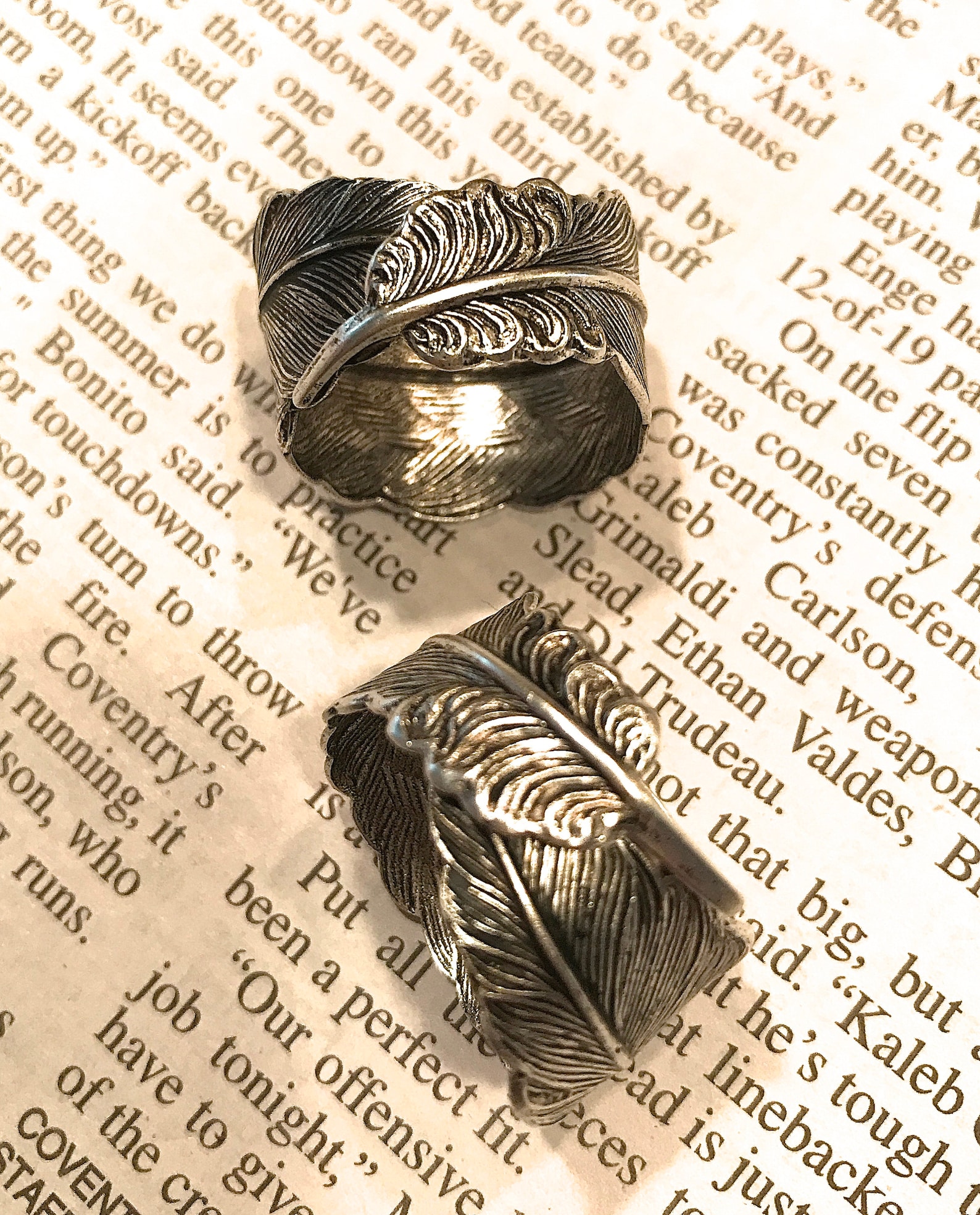 Unisex Feather Ring Steampunk Feather Steampunk Ring | Etsy