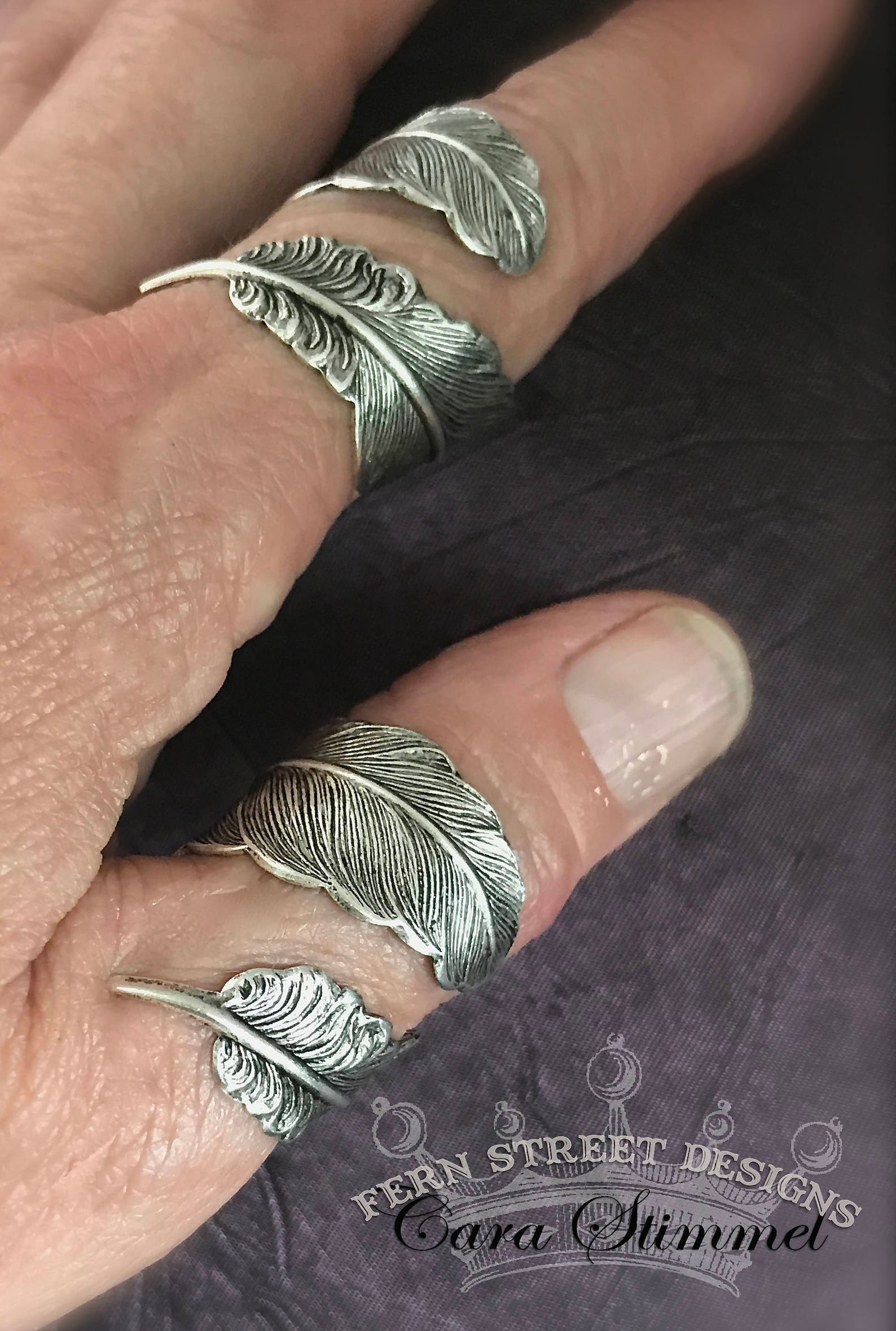 Feather Ring, Steampunk Feather, Steampunk Ring, Feather Wrap Ring ...