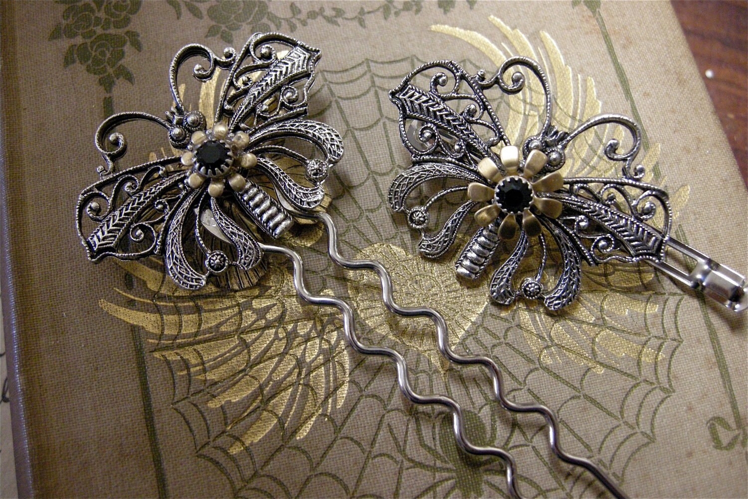 Large Butterfly Hair Pin - Etsy
