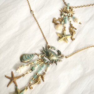 Sea Life Jewelry, Sea Shore Memories, Blue Crab Necklace, Women's ...