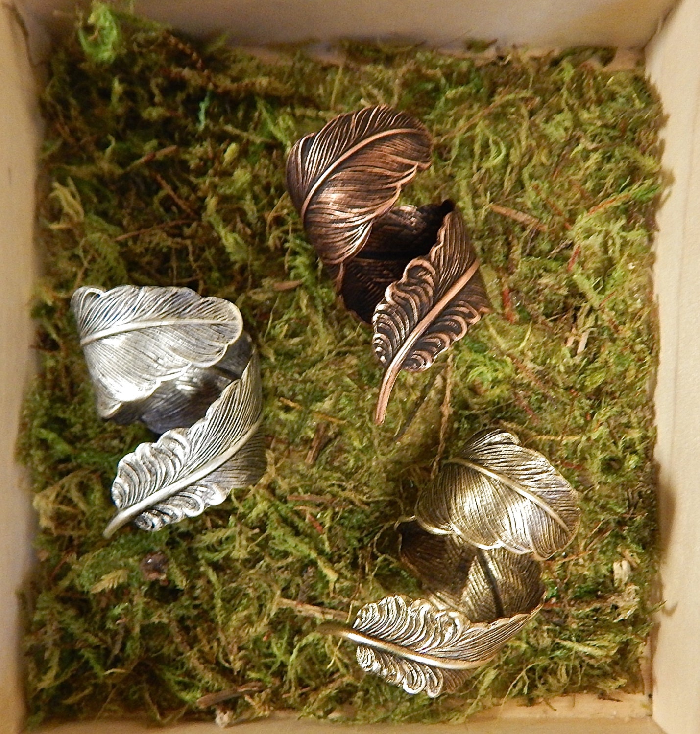 Feather Ring Steampunk Feather Steampunk Ring Feather Wrap - Etsy