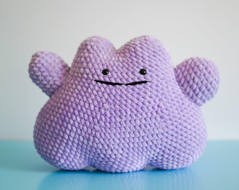 Ditto Inspired Crochet Large Plush - Etsy