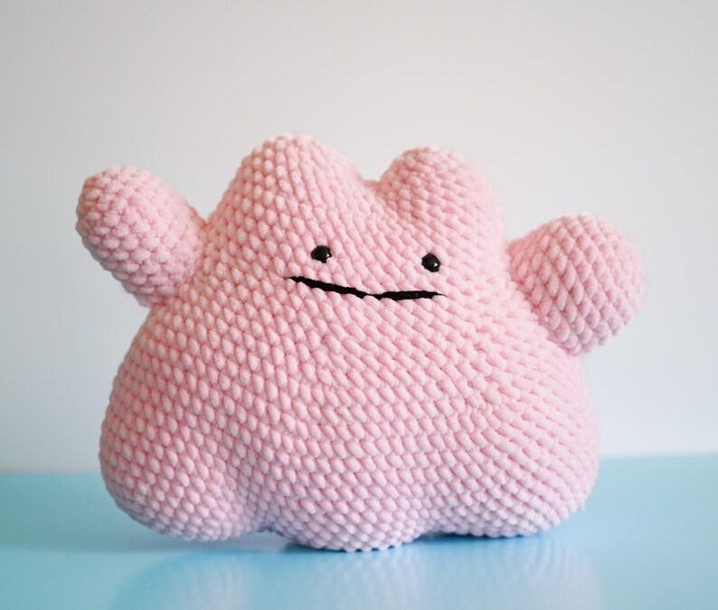 Ditto Inspired Crochet Large Plush - Etsy