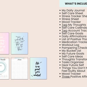 Printable Anxiety Workbook, Overcoming Anxiety Journal, Mood Tracker ...
