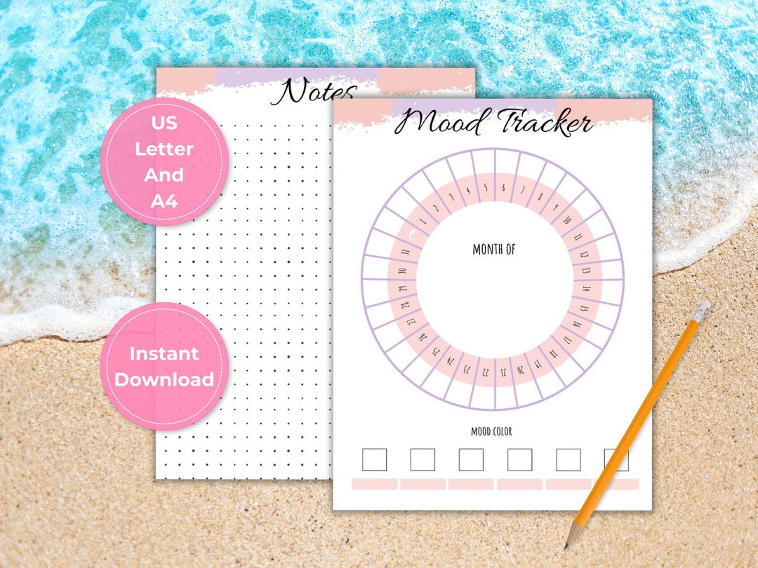 Printable Mood Tracker, Mood Journal, Therapy Worksheet, Emotion ...