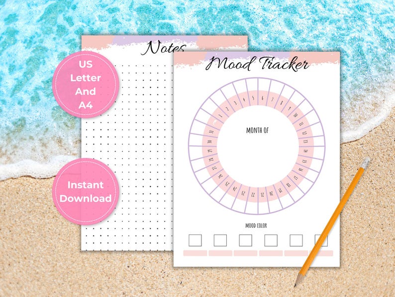 Printable Mood Tracker, Mood Journal, Therapy Worksheet, Emotion ...
