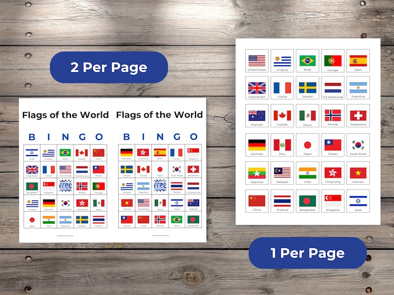 Bingo Card Flags, Flag Bingo, Music Bingo Cards, World Flags, Travel ...