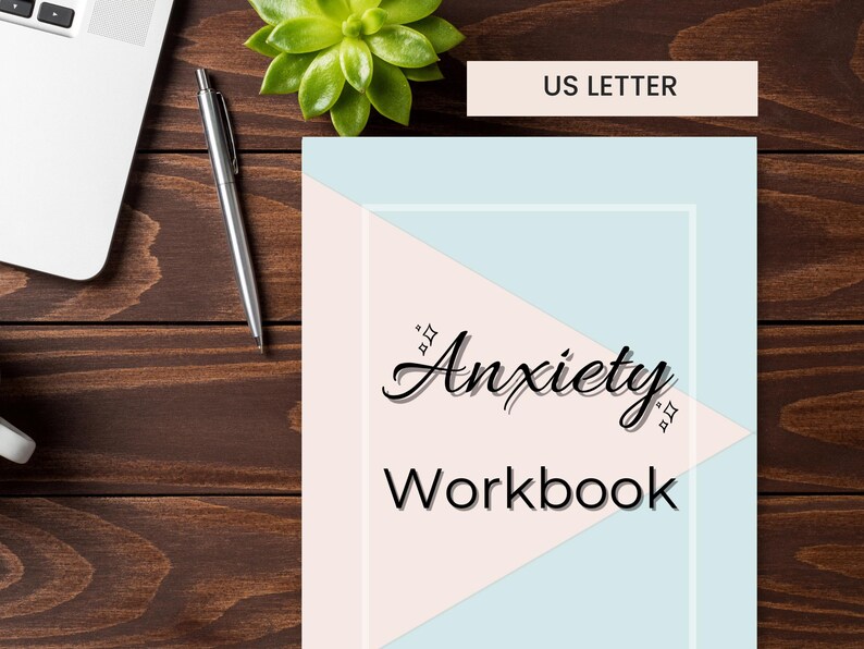 Printable Anxiety Workbook, Overcoming Anxiety Journal, Mood Tracker ...