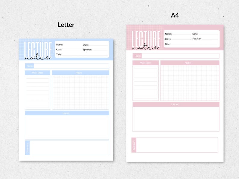Editable Cornell Notes Template, Cornell Template, Cornell Method ...