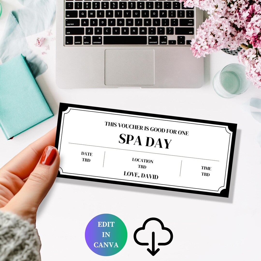 Editable Spa Gift for Her, Self Care Package, 18th Birthday Gift, Spa ...