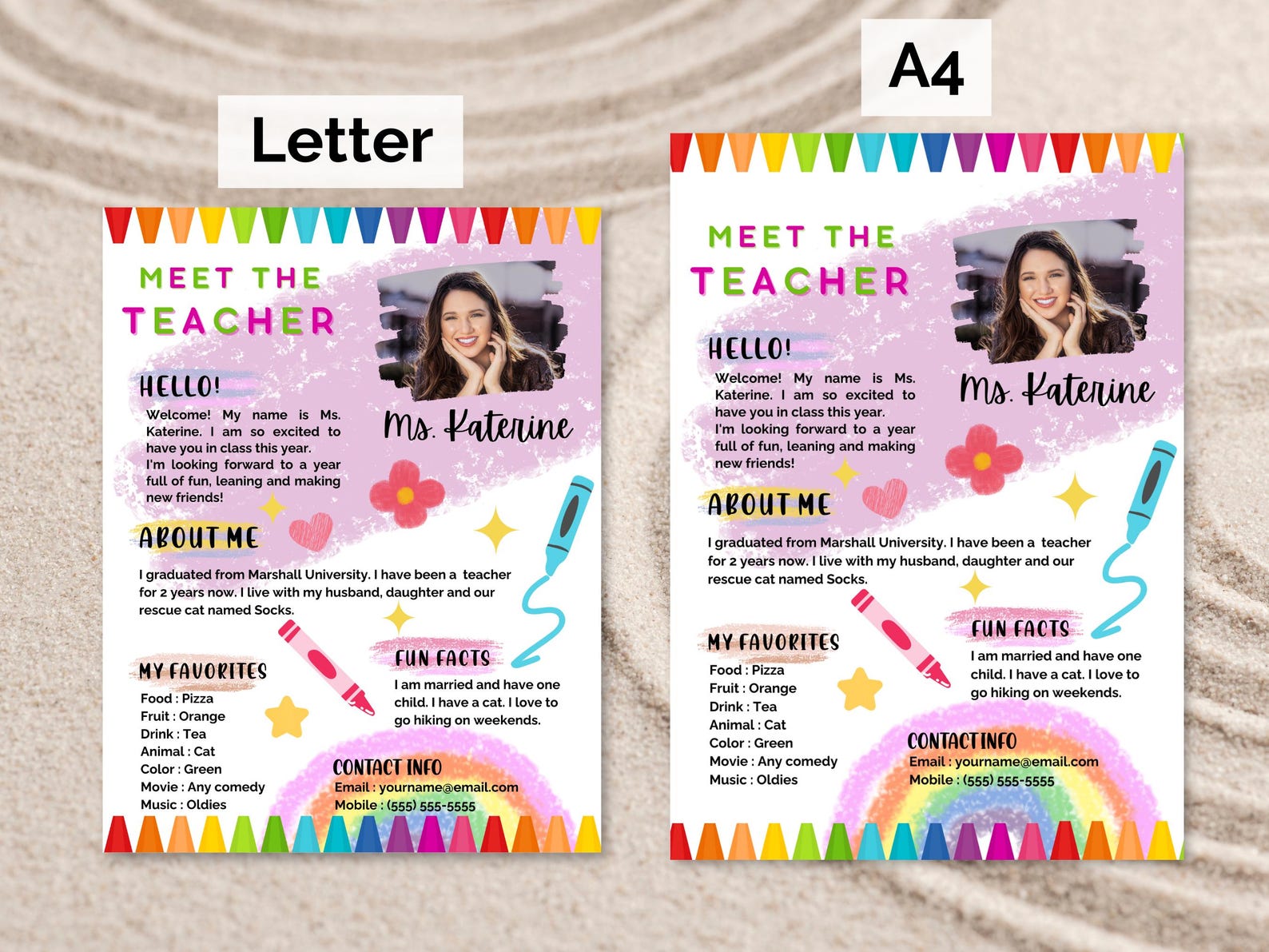 All About My Teacher Printable, Meet the Teacher Survey, Get to Know ...
