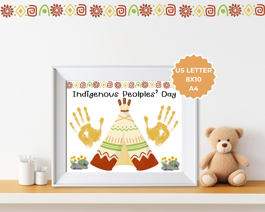 Indigenous Peoples' Day Handprint Art Craft, Preschool Handprint Craft ...