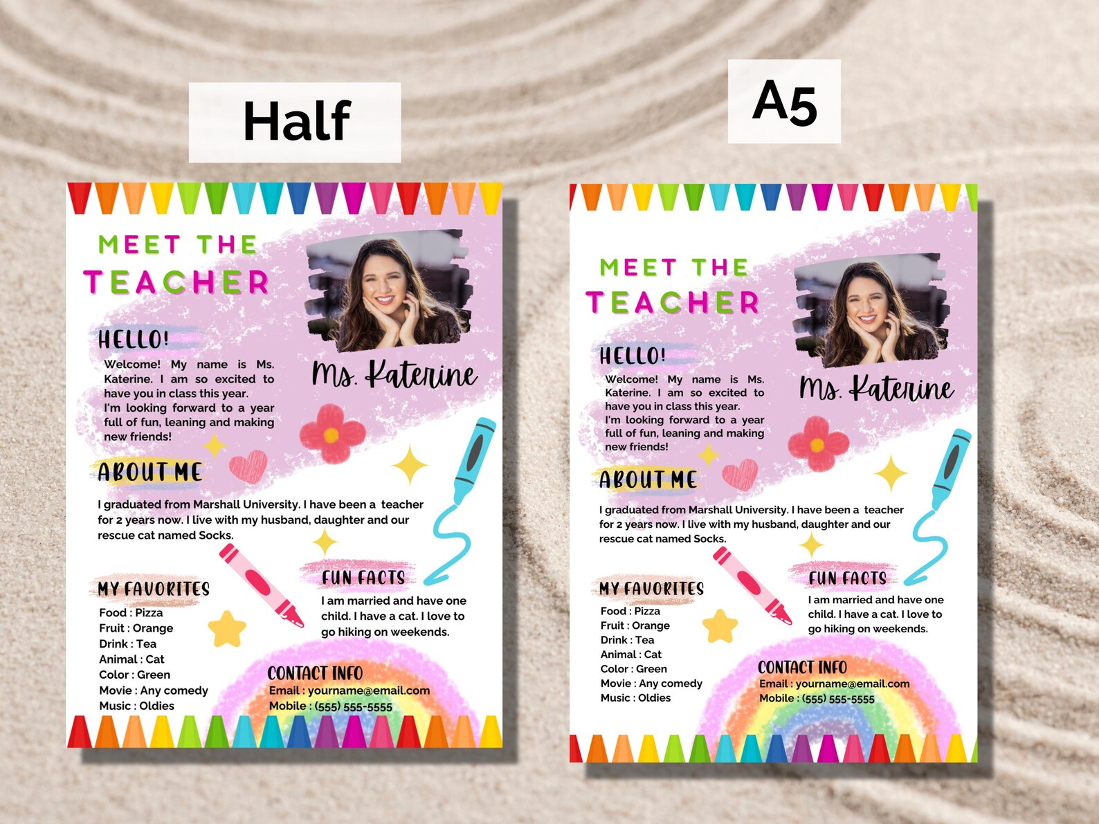 All About My Teacher Printable, Meet the Teacher Survey, Get to Know ...