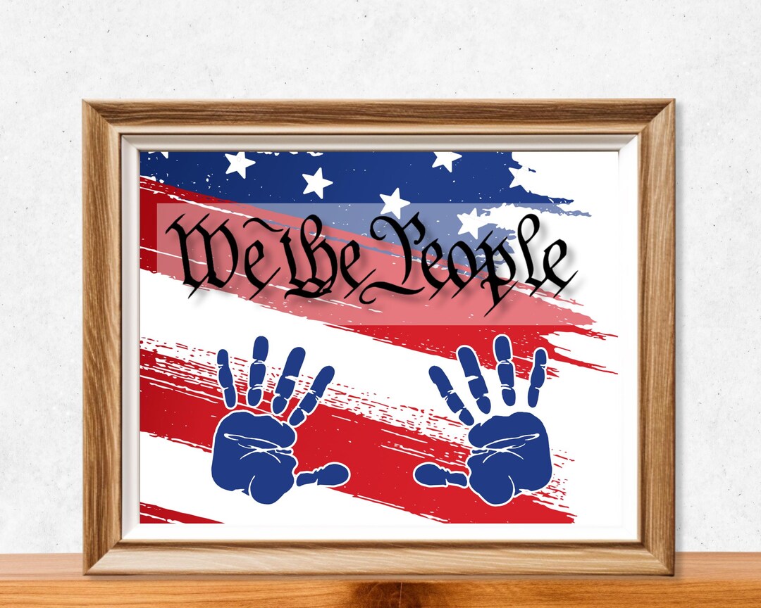 Constitution Day Handprint Art, Bill of Rights, We the People, US ...