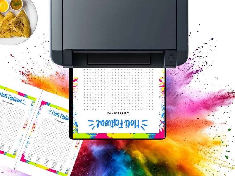 Holi Word Search Game, Festival of Colors, Seek and Find, Family Game ...
