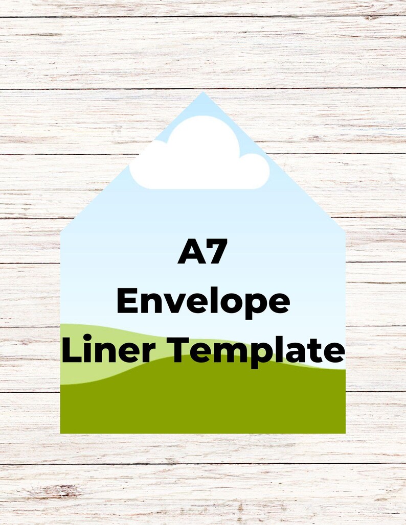 A7 Wedding Envelope Liner Template, Printable Envelope Liner, DIY ...
