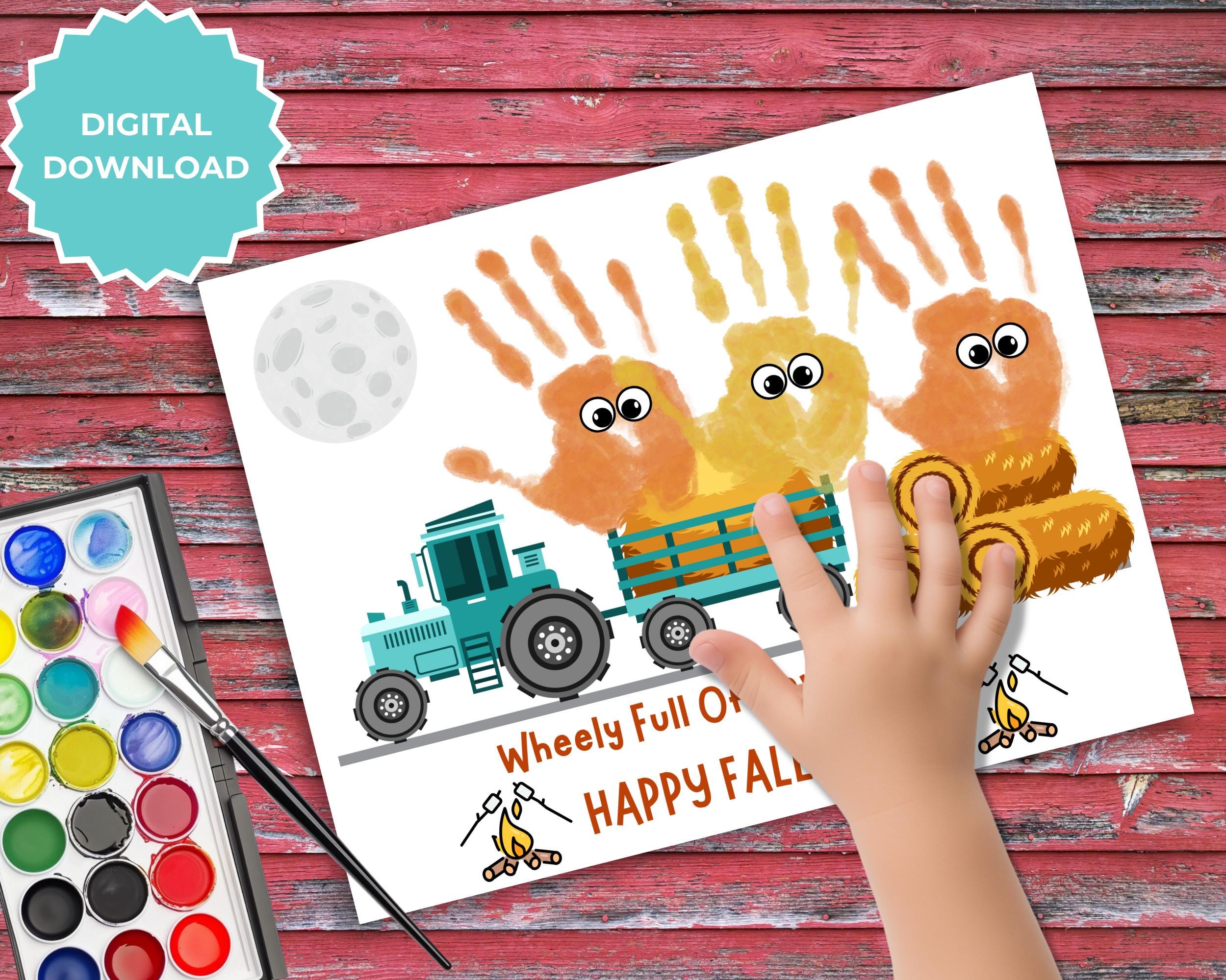 Happy Fall Y'all Day Handprint Art, Handprint Craft, Autumn Gift, Gift ...