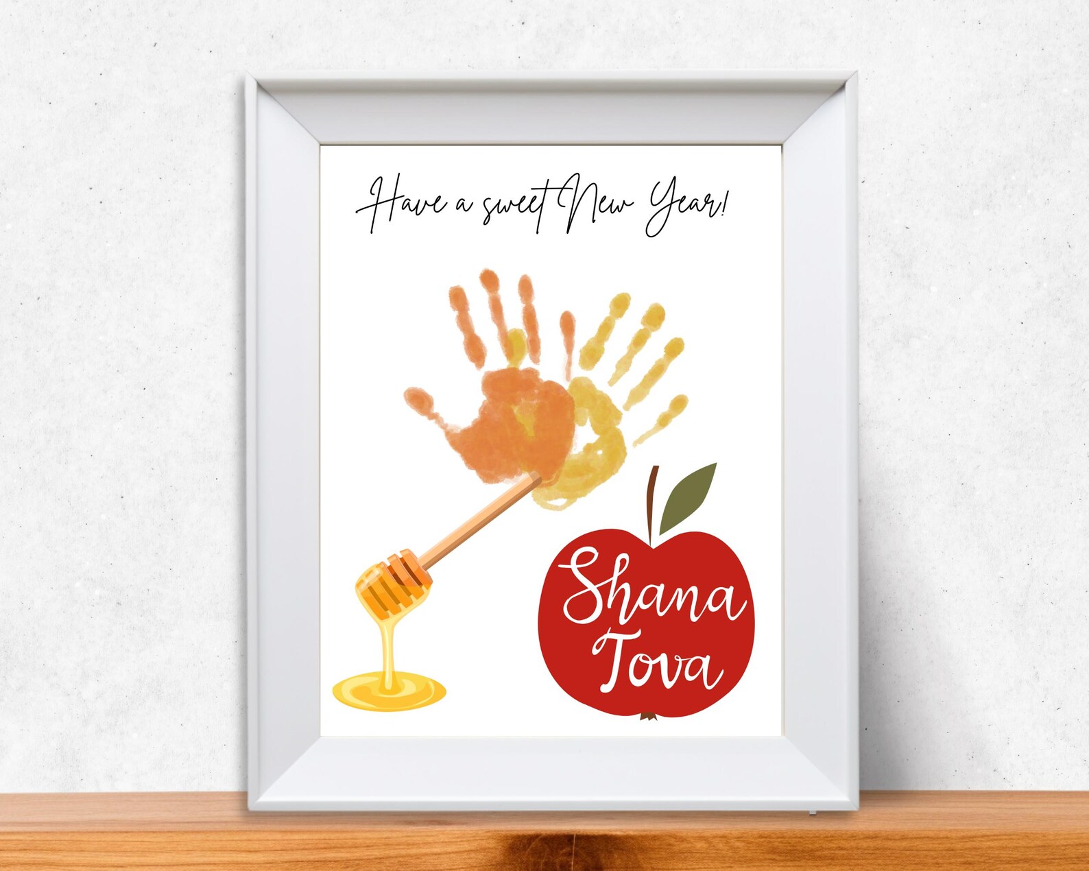 Rosh Hashanah Handprint Art Craft, Jewish Holiday, Toddler Handprint ...