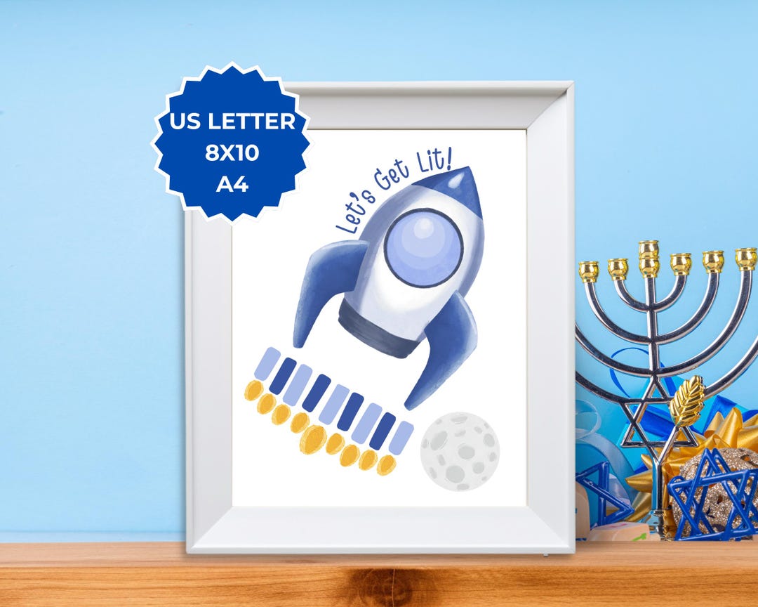 Hanukkah Menorah Handprint Art, Jewish Holiday Crafts, Handprint ...
