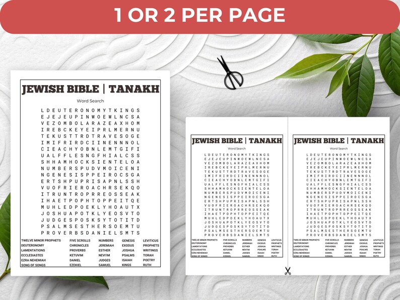 Jewish Bible Tanakh Word Search Puzzle, Old Testament, Bible Games ...